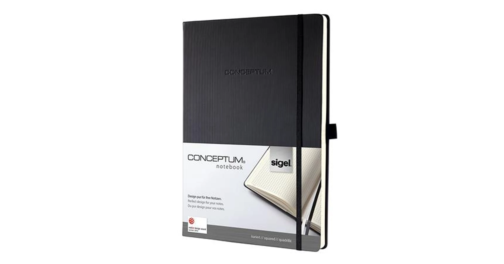 Jegyzetfüzet, exkluzív, A6, kockás, 97 lap, keményfedeles, SIGEL ...