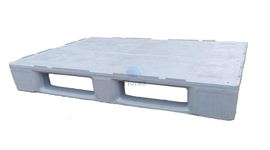 Műanyag raklap P1-03 használt, szürke - Fiorex